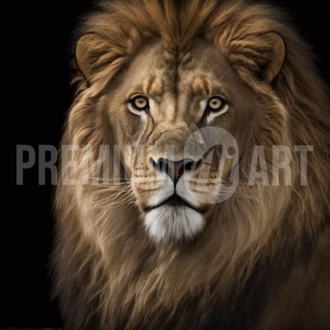 Long Haired Lion - Photo #194 - Premium AI Art - AI Generated Stock Photos
