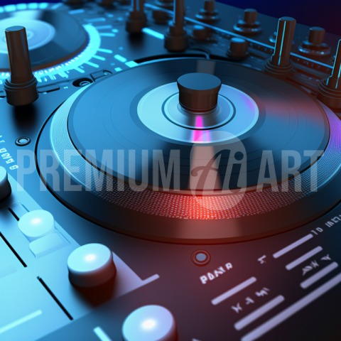 DJ Turntable - Photo #193 - Premium AI Art - AI Generated Stock Photos